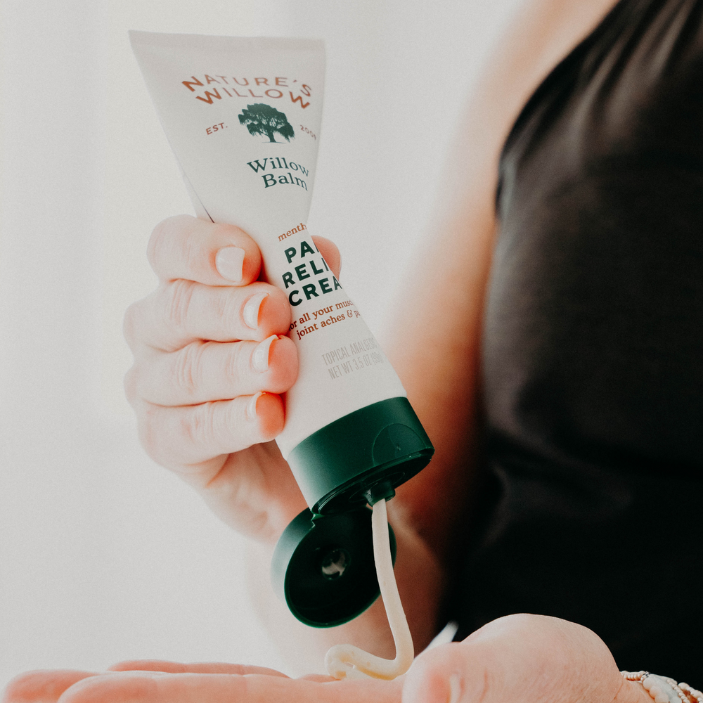 Natural Pain Relieving Cream Powered by Willow Bark